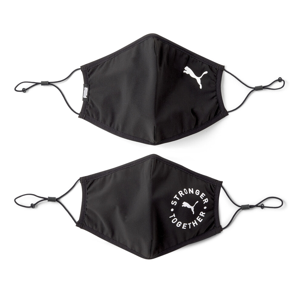 Маска PUMA Face Mask (Set of 2) | Колір: 10 - Black | Puma Black-Cat ...