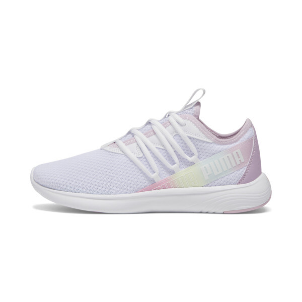 PUMA Star Vital Stripe Women's Running Shoes in White/Grape Mist