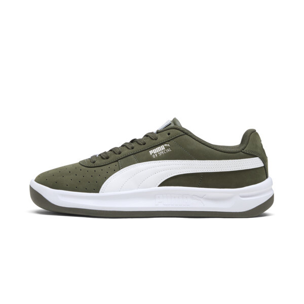 Puma Gv Special Olive Men's Sneakers In Dark Olive- White- Silver ...
