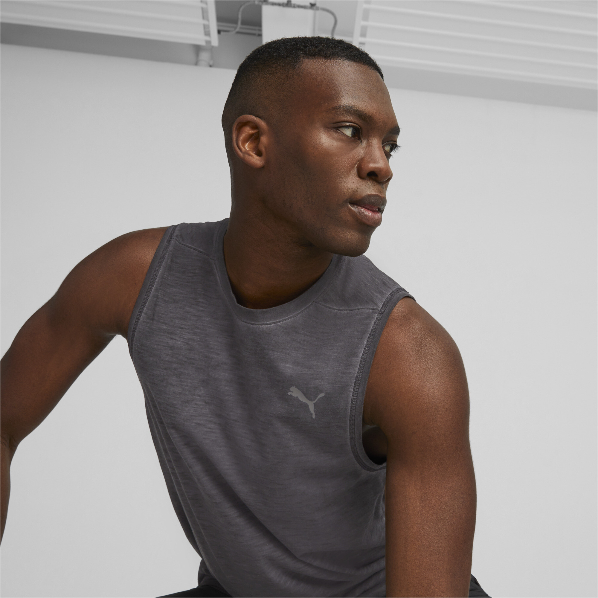Studio Foundation Wash Training Tank Top Men | black | PUMA