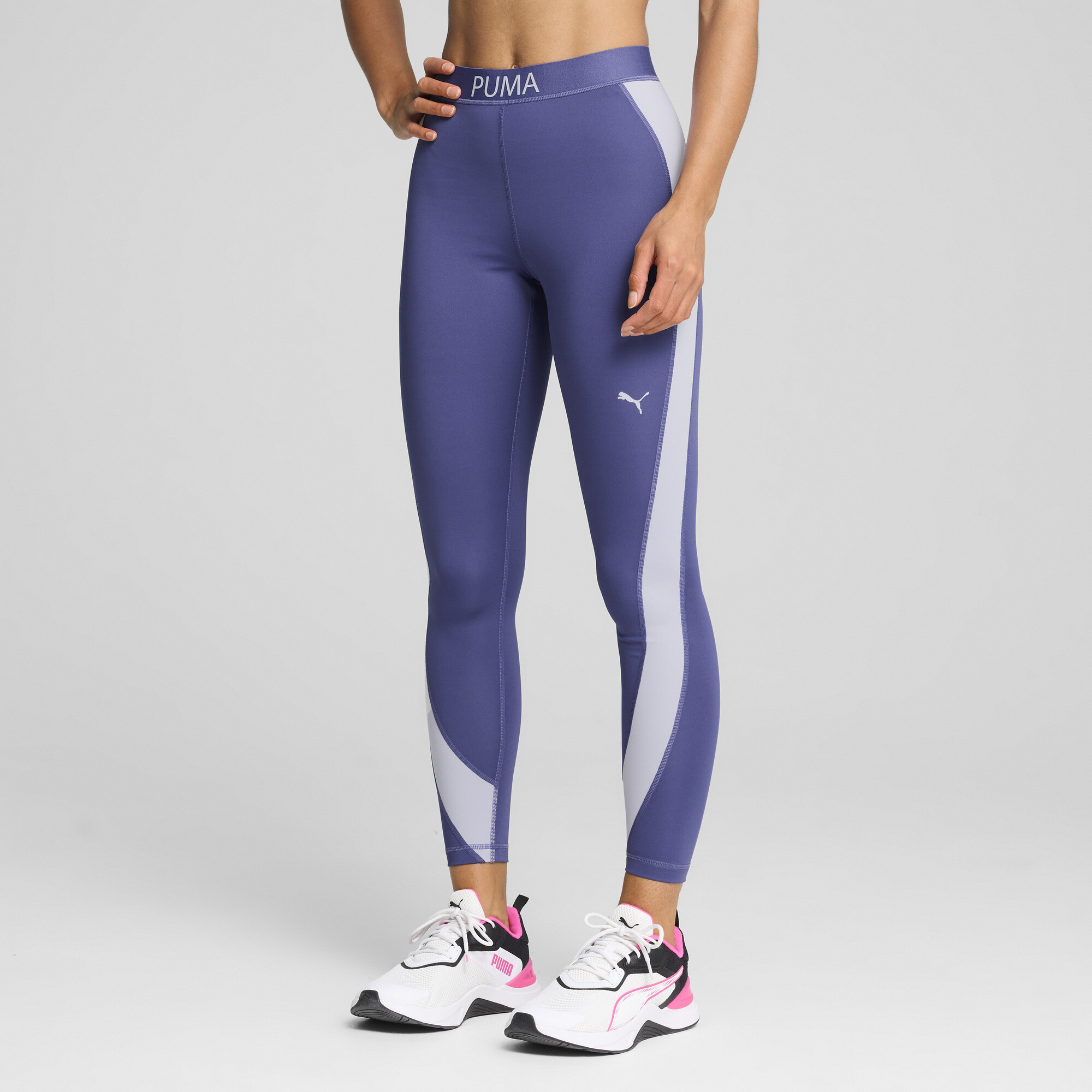 PUMA STRONG High-Waisted 7/8 Colour Block Tights Women | Pants & Tights ...