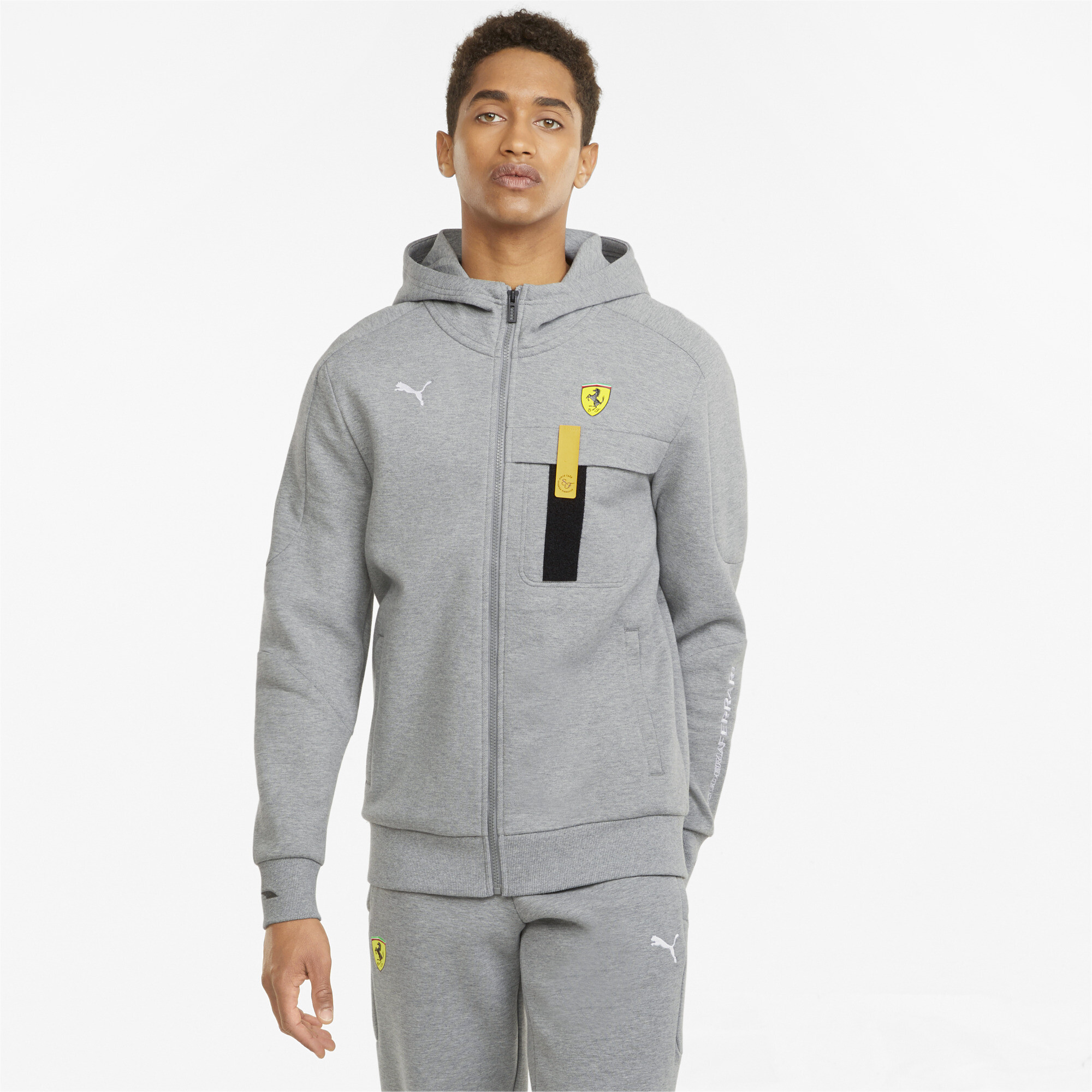 Scuderia Ferrari Race Hooded Men's Sweat Jacket | Motorsport | PUMA