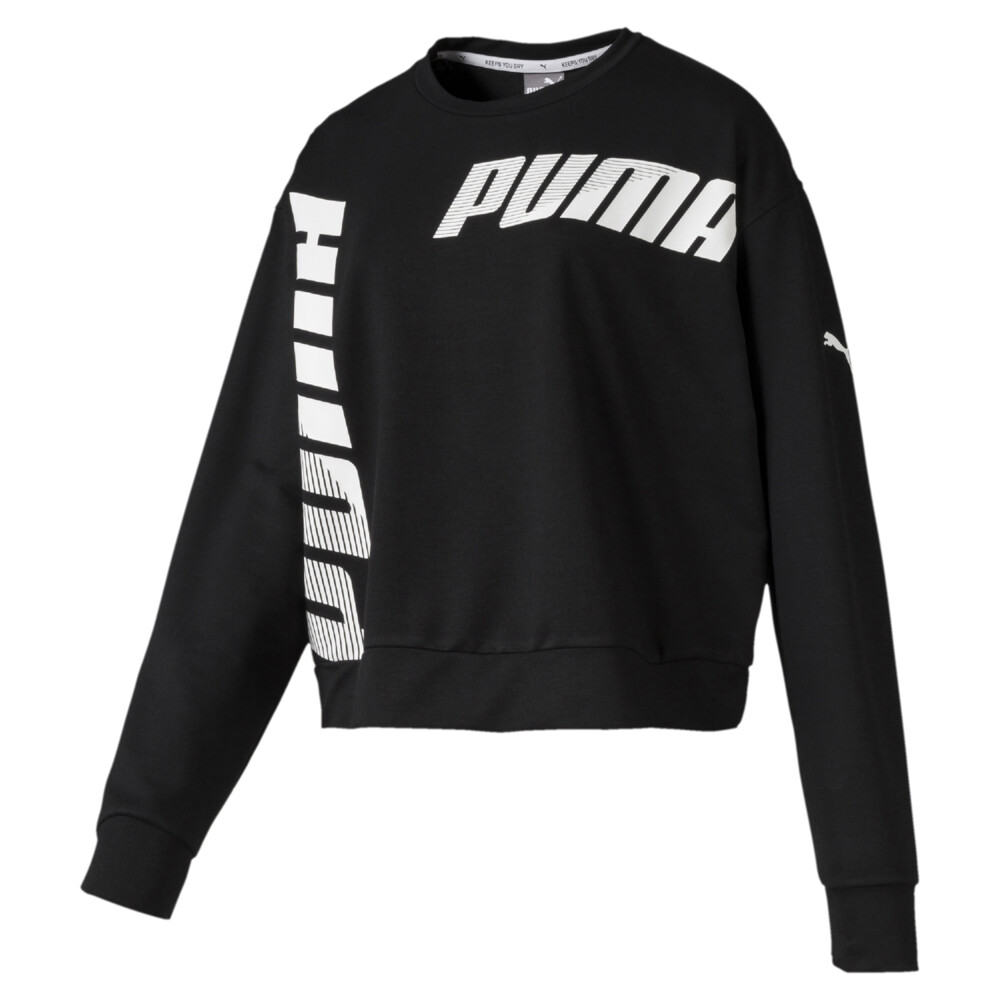 Modern Sport Crew Women's Long Sleeve Sweater | Black - PUMA