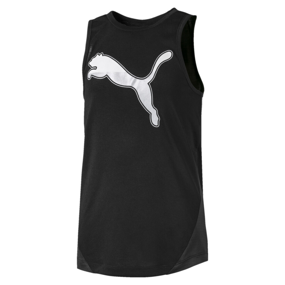 Graphic Sleeveless Girls' Tank Top | Black - PUMA