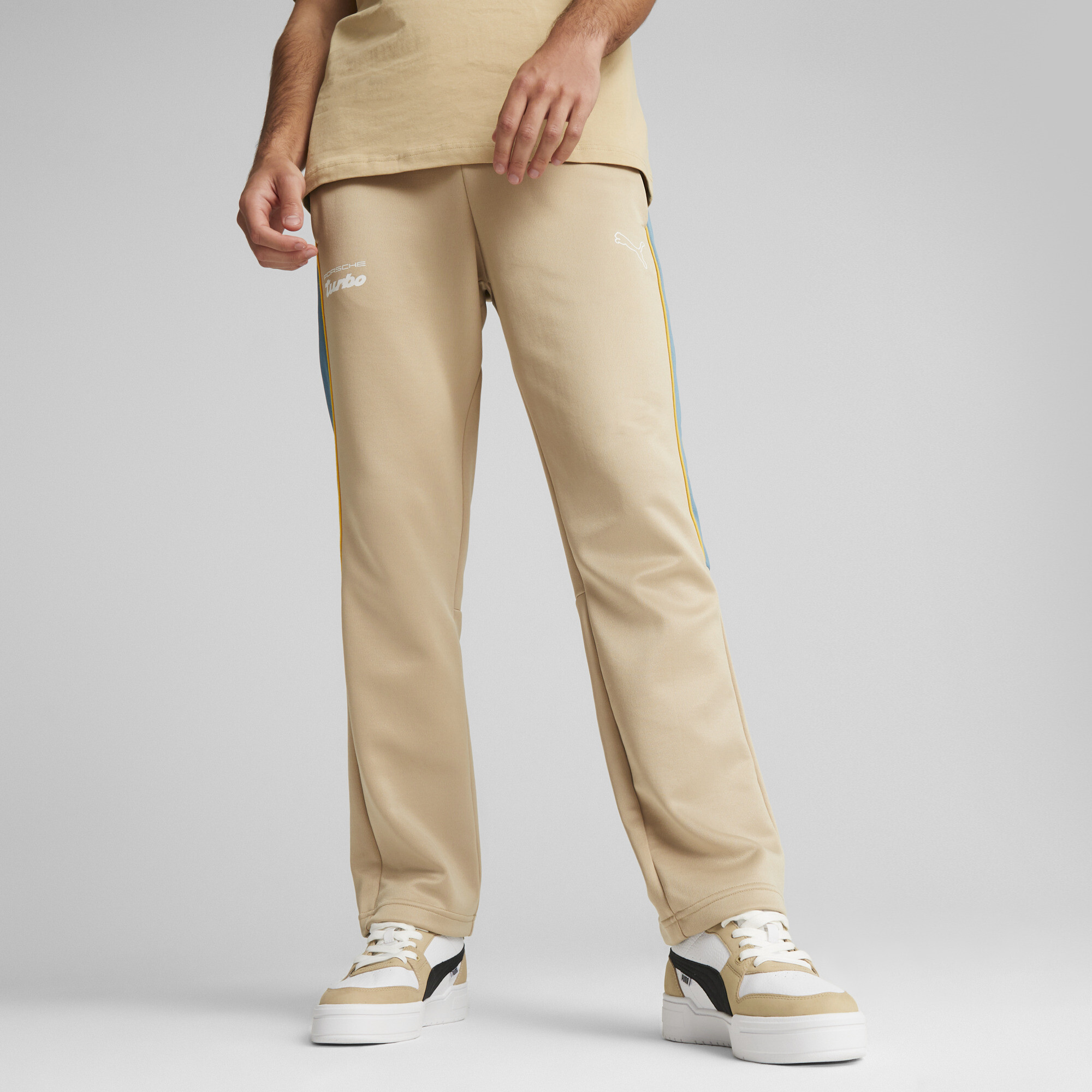 Porsche Legacy MT7 Track Pants | beige | PUMA South Africa
