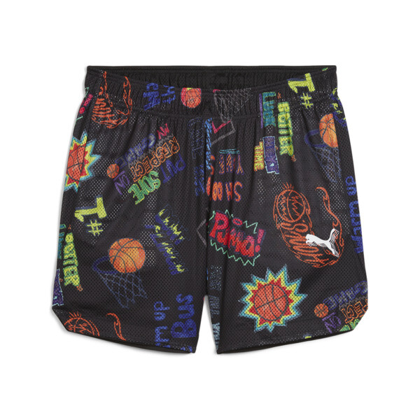 Getting Crafty Mesh Basketball Shorts Unisex | black | PUMA South Africa