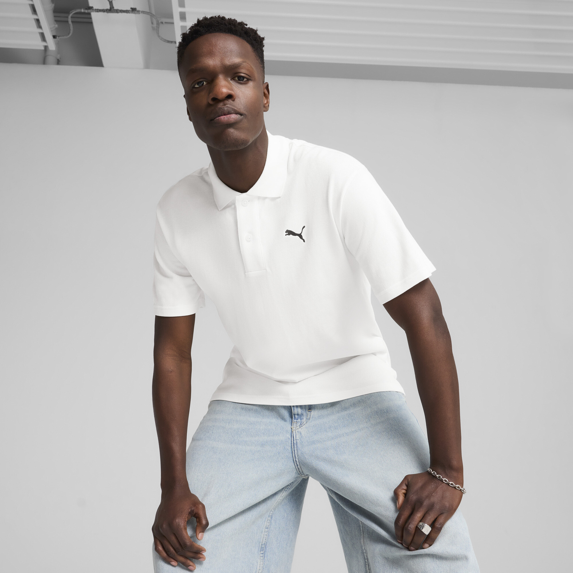 WARDROBE Essentials Pique Relaxed Polo Men | T-shirts & Tops | PUMA