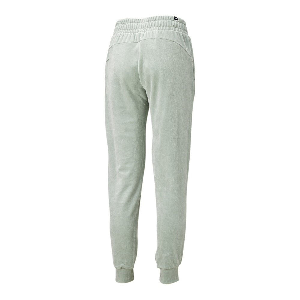 Essentials Women s Velour Pants Green PUMA
