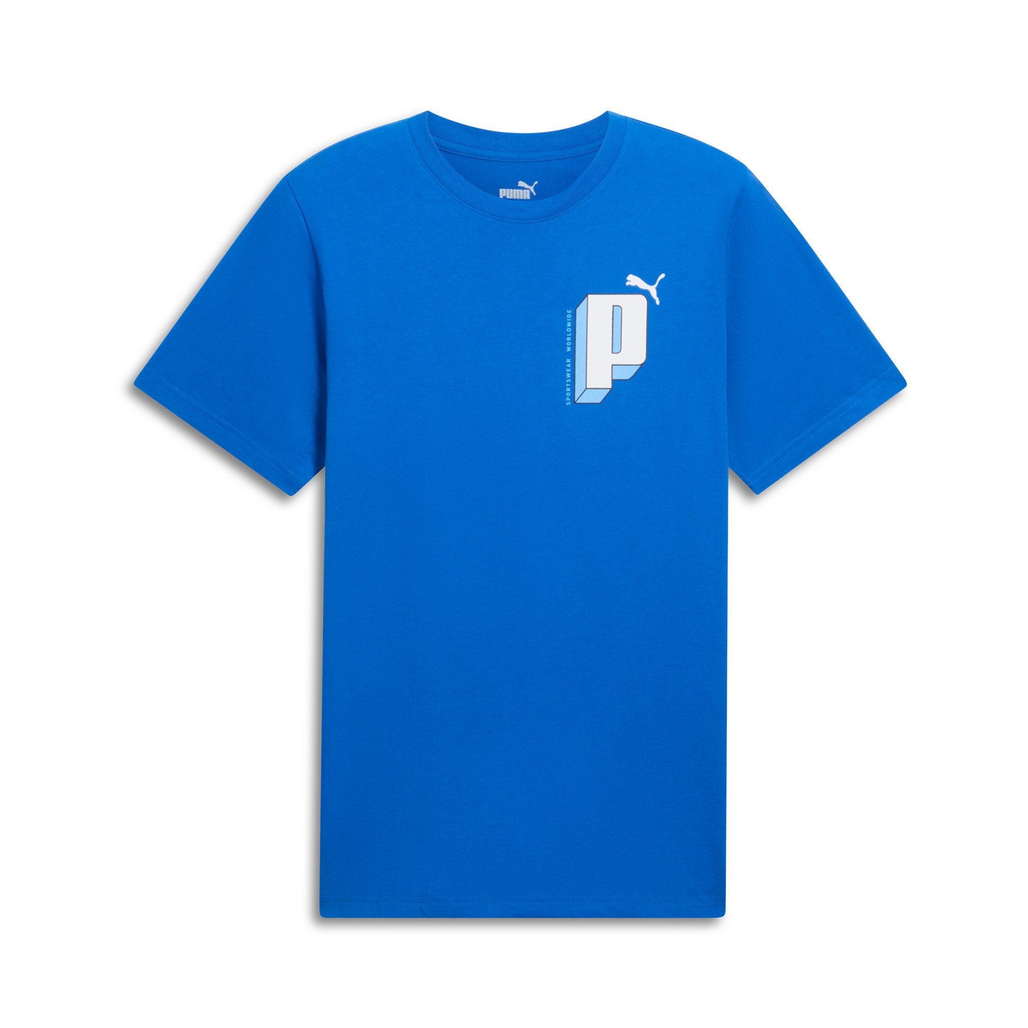 Puma Graphics Letter T-shirt In Blue | ModeSens